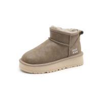 China Thick Sole Height Increasing Snow Boots Women Winter Wool Lining Waterproof TPR Outsole Size 35-40 for sale