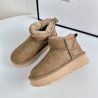 China Thick Sole Height Increasing Snow Boots Women Winter Wool Lining Waterproof TPR Outsole Size 35-40 for sale
