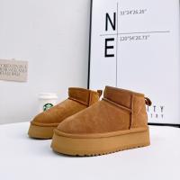 China Winter Cowhide Snow Boots for Women Genuine Leather Short Boots Waterproof Non-Slip Warm Cotton Shoes Size 35-40 for sale