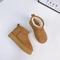 China Winter Cowhide Snow Boots for Women Genuine Leather Short Boots Waterproof Non-Slip Warm Cotton Shoes Size 35-40 for sale