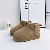 China Winter Cowhide Snow Boots for Women Genuine Leather Short Boots Waterproof Non-Slip Warm Cotton Shoes Size 35-40 for sale