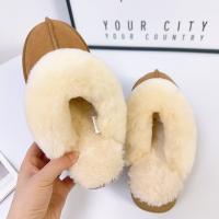 China Women Winter Snow Boots Wool Lining TPR Sole Anti Slip Warm Thick Soled Slippers Size 35 40 for sale