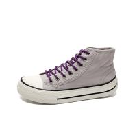 China Wholesale Triple Vulcanized High Top Canvas Shoes for Women EU 35-40 for sale