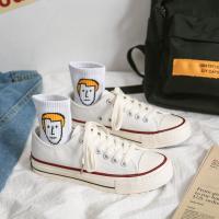 China Triple Vulcanized Canvas Shoes EU35-40 Women Low Top Breathable Casual Sneakers for sale