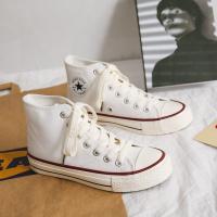 China Triple Vulcanized Canvas Shoes EU35-40 Women Low Top Breathable Casual Sneakers for sale