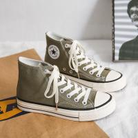 China Triple Vulcanized Canvas Shoes EU35-40 Women Low Top Breathable Casual Sneakers for sale