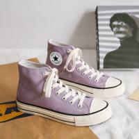 China Triple Vulcanized Canvas Shoes EU35-40 Women Low Top Breathable Casual Sneakers for sale