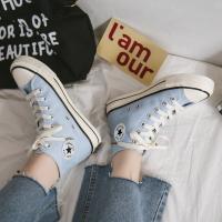 China Triple Vulcanized Canvas Shoes EU35-40 Women Low Top Breathable Casual Sneakers for sale