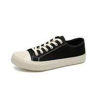 China Milky White Breathable Canvas Shoes Men Casual Low Top Triple Vulcanized Rubber Sole EU 39-44 for sale