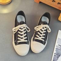 China Milky White Breathable Canvas Shoes Men Casual Low Top Triple Vulcanized Rubber Sole EU 39-44 for sale
