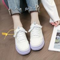 China Women Casual Canvas Sneakers Thick Sole 35-40 Size All-Match PU Upper Mesh Lining for sale