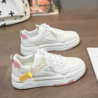 China Women Casual Canvas Sneakers Thick Sole 35-40 Size All-Match PU Upper Mesh Lining for sale
