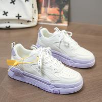 China Women Casual Canvas Sneakers Thick Sole 35-40 Size All-Match PU Upper Mesh Lining for sale