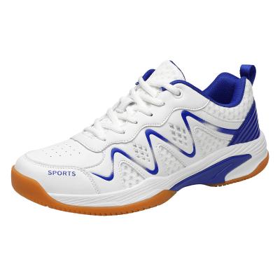 China Custom Tennis Badminton Shoes Anti-Slip Size 36-47 Breathable Mesh Microfiber Upper for sale