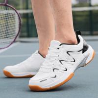 China Custom Tennis Badminton Shoes Anti-Slip Size 36-47 Breathable Mesh Microfiber Upper for sale