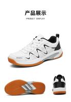 China Custom Tennis Badminton Shoes Anti-Slip Size 36-47 Breathable Mesh Microfiber Upper for sale