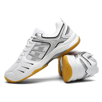 China Custom Tennis Badminton Shoes Anti-Slip Size 36-47 Breathable Mesh Microfiber Upper for sale