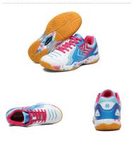 China Custom Tennis Badminton Shoes Lightweight Anti-Slip Breathable Mesh Upper Size 36-41 for sale