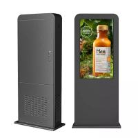 China Kinstone Outdoor 55Inch IP65 Standalone Advertising Digital Signage Displays Kiosk Screens for sale