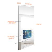 China Kinstone OEM 15.6 inch LCD Bathroom Cabinet Mirror Voice Control Intelligent Smart Mirror for sale