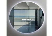 China Kinstone 15.6 inch LCD 80CM Diameter Bathroom Mirror Wall Mount Intelligent Smart Mirror for sale