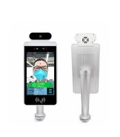 China Kinstone 8 Inch Desktop Human Body Temperature Measuring Face Recognition Temperature Kiosk for sale