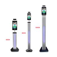 China Kinstone 8 Inch Desktop Human Body Temperature Measuring Face Recognition Temperature Kiosk for sale