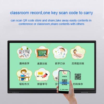 China Kinstone 75 inch Interactive Whiteboard Educational Mobile Smart Board Panel for sale