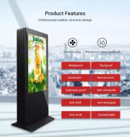 China Kinstone Outdoor Multi Screen 65 + 86 inches Commercial Display Waterproof Digital Signage for sale