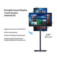 China Kinstone 32 inch all-in-one smart TV，All metal case,Atmosphere light 360° cardan wheel base for sale