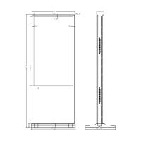 China 55‑Inch Vertical Dual‑Screen High‑Brightness Advertising Player , Commercial Outdoor LCD Advertising Screen & Monitor for sale