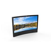 China 23.6-inch curved LCD monitor, wall-mounted commercial digital signage, electronic menu screen for catering, fitness interactive all-in-one machine with Wi-Fi and Android system for sale