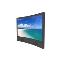 China 23.6-inch curved LCD monitor, wall-mounted commercial digital signage, electronic menu screen for catering, fitness interactive all-in-one machine with Wi-Fi and Android system for sale