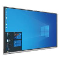China 85-inch 4K 20-point touch interactive whiteboard with Android & Win dual OS, equipped with 128G SSD, ideal for online meetings and campus teaching. for sale