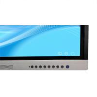 China 85-inch 4K 20-point touch interactive whiteboard with Android & Win dual OS, equipped with 128G SSD, ideal for online meetings and campus teaching. for sale