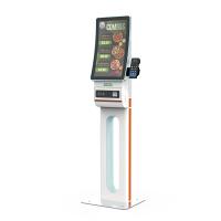 China 23.6-inch Self-service Ordering Kiosk, with card payment support and built-in ticket printer, 1920*1080 resolution. for sale