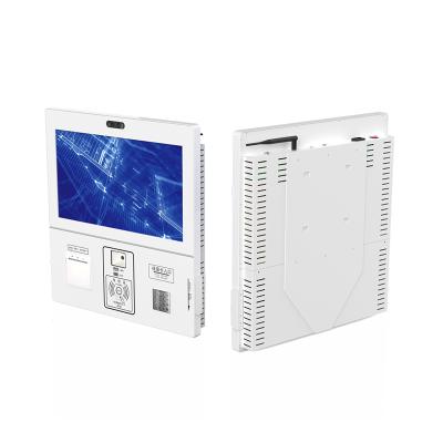 China 21.5-inch Wall-mounted Multifunctional Intelligent All-in-One Kiosk for Check-in & Payment for sale