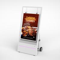 China IP65 Waterproof Outdoor Digital Signage 43-Inch Rechargeable Battery Powered Display Movable Totem For Events Retail for sale