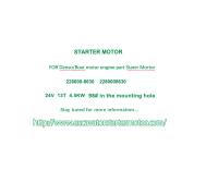 China 24V 13T CW New Hollander skid steer loader starter motor N844 228000-8630 2280008630   starter motor for sale