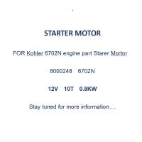 China 12V 10T CCW STARTER   Compatible With Thomas Equipment Skid Steer 25Gt 25Hp 2003-2012 by Part Number 8000248 for sale