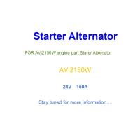 China 24V 150A  Alternator  AVI2150w Engine Model for sale