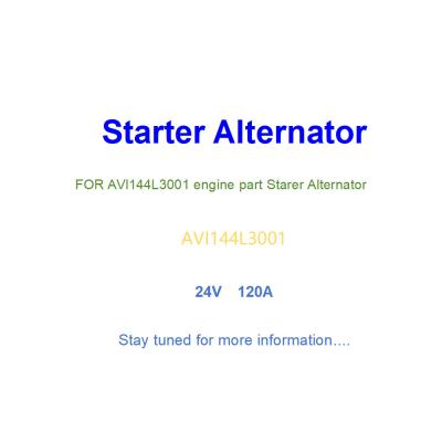 China 24V 150A Alternator AVI144L3001  Copper And Silver Contacts for sale