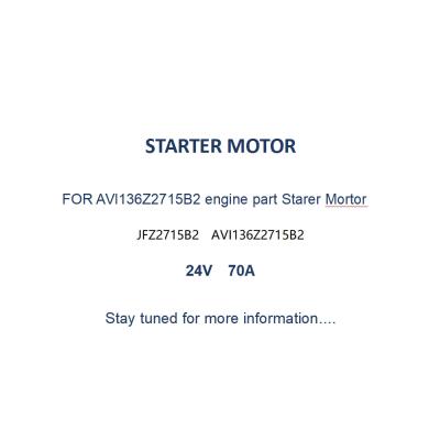 China 24V 70A Alternator AVI136Z2715B2 For Engine  Model for sale