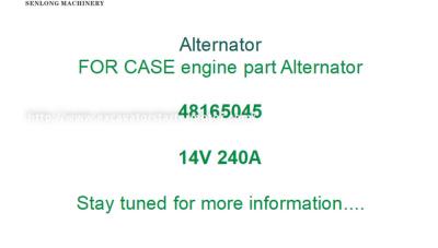 China 14V 240A CAS-E  Alternator 48165045 with Copper And Silver Contacts for sale