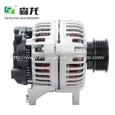 China 12V 120A Excavator Alternator 1986A00511 1986A00530 0124510001 0124510015 0124515113 0124515120 0986044890 for sale