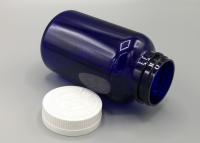 China Child Proof Cap Pharmaceutical Grade Plastic Bottles , Blue 500ml Plastic Bottle for sale