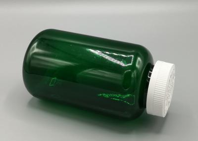 China 140mm Height Plastic Vitamin Containers , Brown / Transparent Plastic Tablet Containers Pharmaceutical for sale