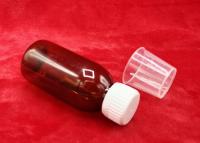 China Broken Proof Medicine Syrup Bottle , Plastic Syrup Containers With Measuring Cup for sale