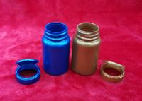 China Blue Flip - Top PP Cap HDPE Pill Bottles 100ml Capacity Easy To Drop Tablet for sale