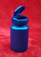 China Blue Flip - Top PP Cap HDPE Pill Bottles 100ml Capacity Easy To Drop Tablet for sale